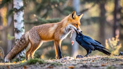 Chinese Story For kids︱The Crow And The Fox-eChineseLearning