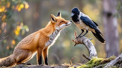 Chinese Story For kids︱The Crow And The Fox-eChineseLearning