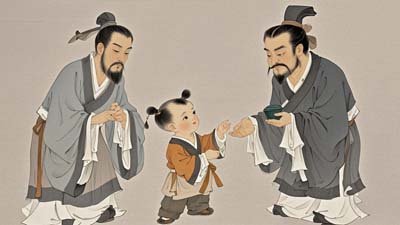 Chinese Idiom Story: 孔融让梨 Kong Rong Gave Away Bigger Pears